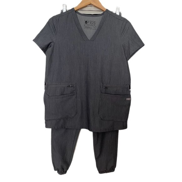 Figs | Other | Figs Gray Feather Sides Double Zip Front Pockets ...